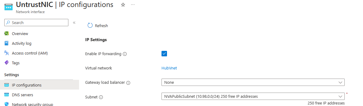 Create a Linux NVA in Azure for SNAT and VPN - MFK Labs