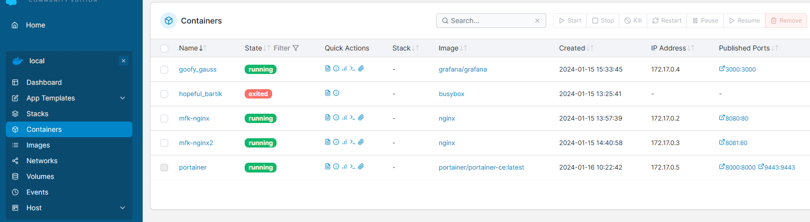 Portainer - Manage your docker containers using a GUI - MFK Labs Portainer - Manage your docker containers using a GUI - MFK Labs